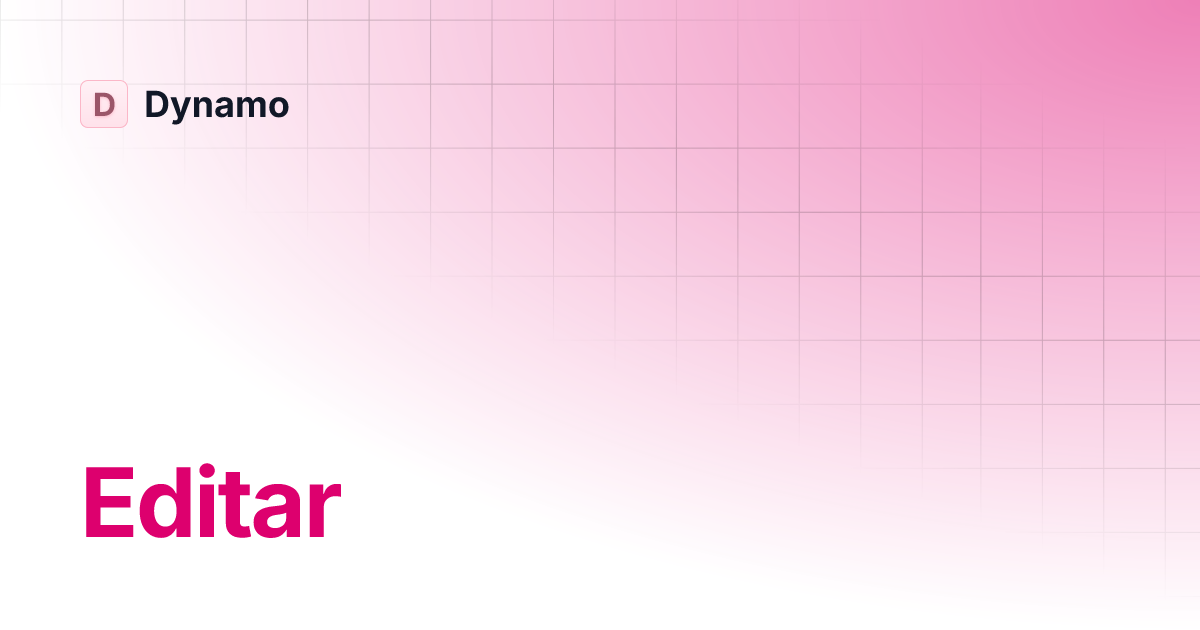 Editar | Dynamo