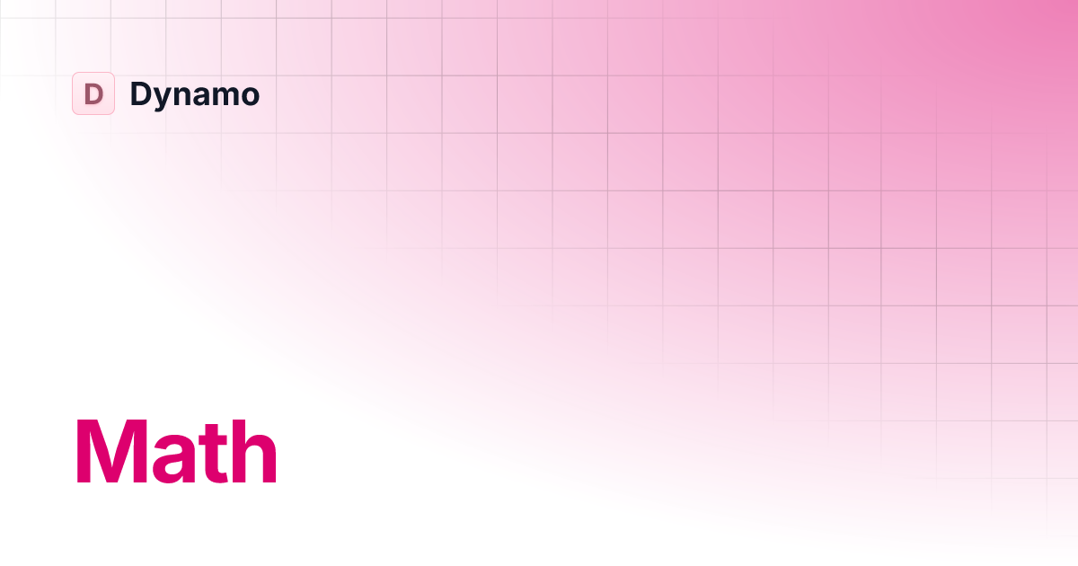 Math | Dynamo