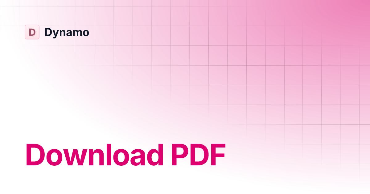Download PDF | Dynamo